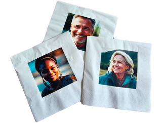 Custom Printed Serviettes – White 2-Ply | No Minimum Order – Multi ...